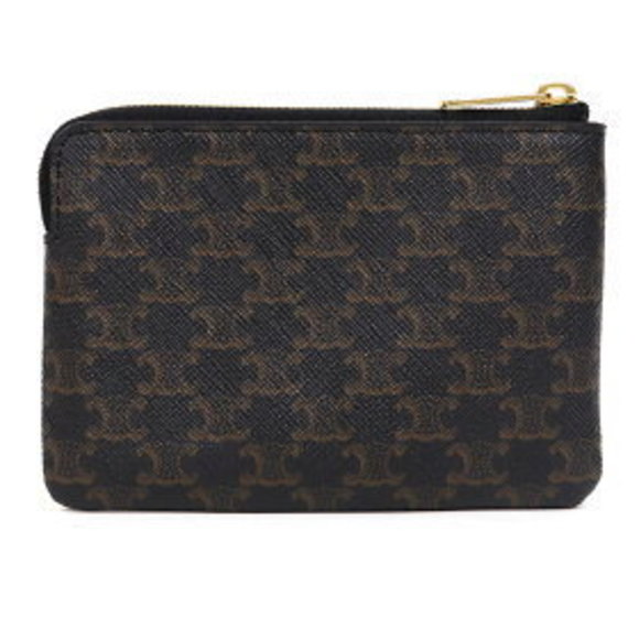 Celine | Bags | Celine Coin Card Pouch Cuile Triomphe Canvas Black Key ...